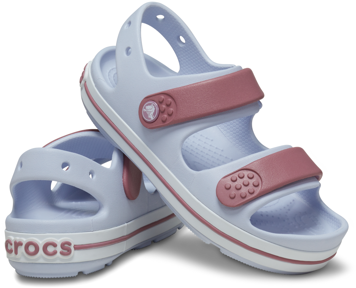 CROCBAND GIRLS CRUISER SANDAL - DREAMSCAPE/CASSIS – Chicos & Chicas Shoes